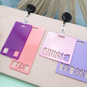 Badge Buddy for ID Card, Work ID Badge Holder, Lab Badge Buddy, Marker ...