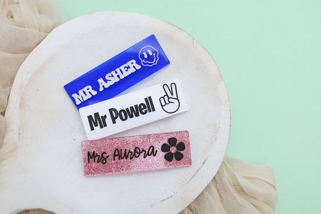 Customized Magnetic Name Tags, Office Name Tags, Employee Name Badges ...