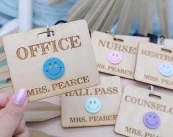 Acrylic Classroom Hall Passes - Etsy