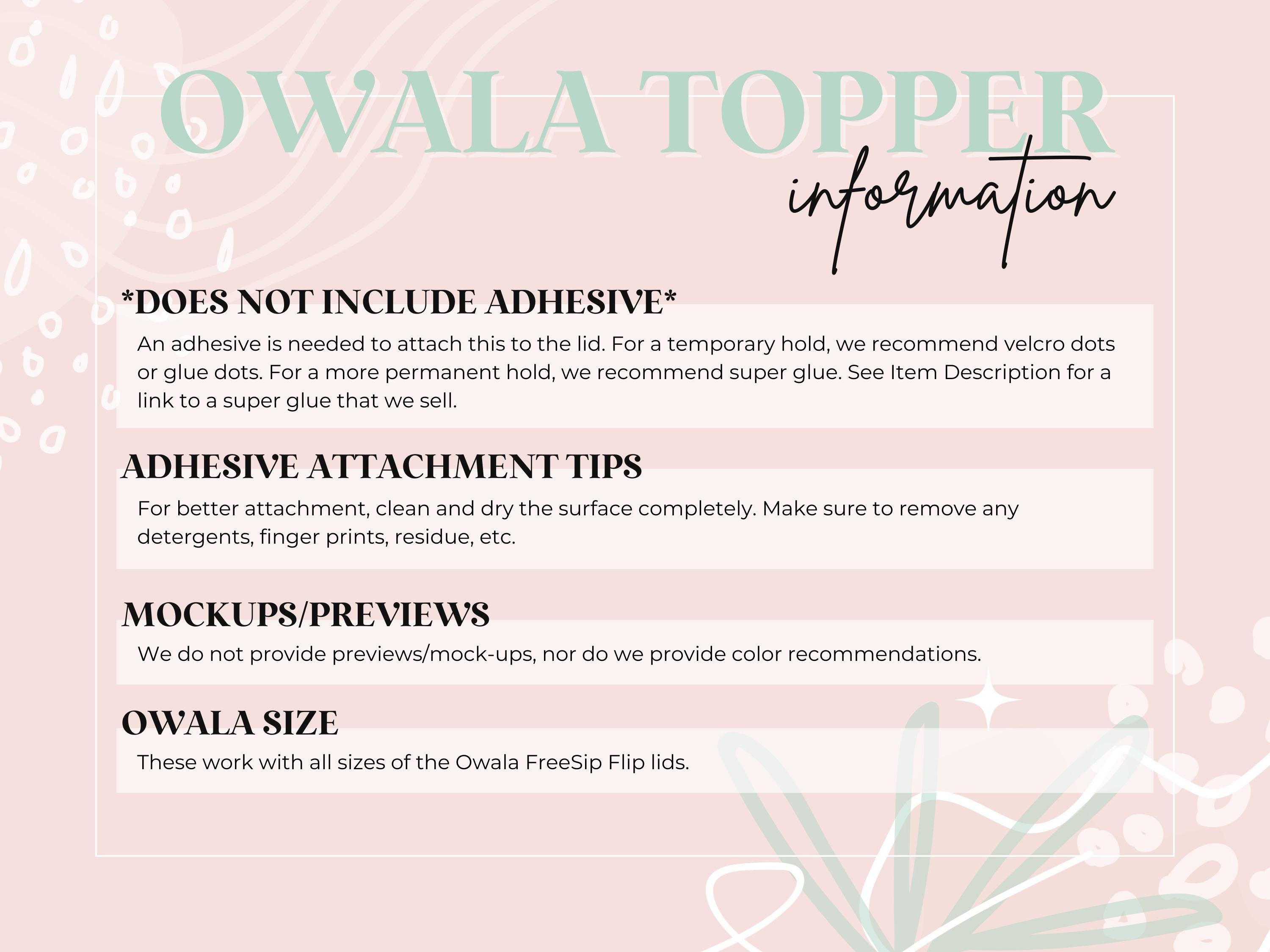 Owala Accessories Freesip Name Plate, Personalized Owala Name Tag ...