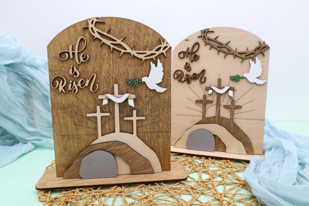Empty Tomb Easter Decor, Empty Tomb Easter Resurrection Display, He is ...