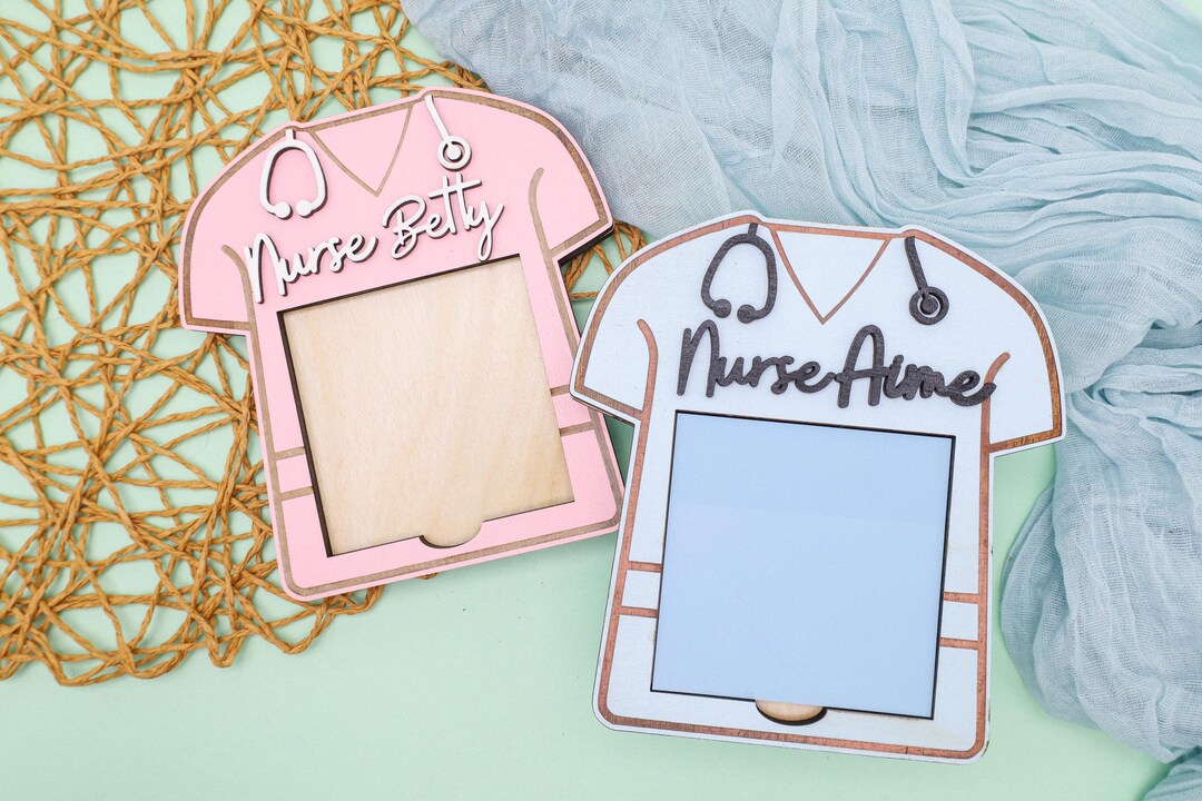Nurse Sticky Notes Holder, Custom Nurse Appreciation Gift, Sticky Note ...
