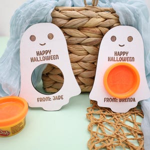 Ghost Playdough Holder, Halloween Classroom Gift Tags, School Class ...