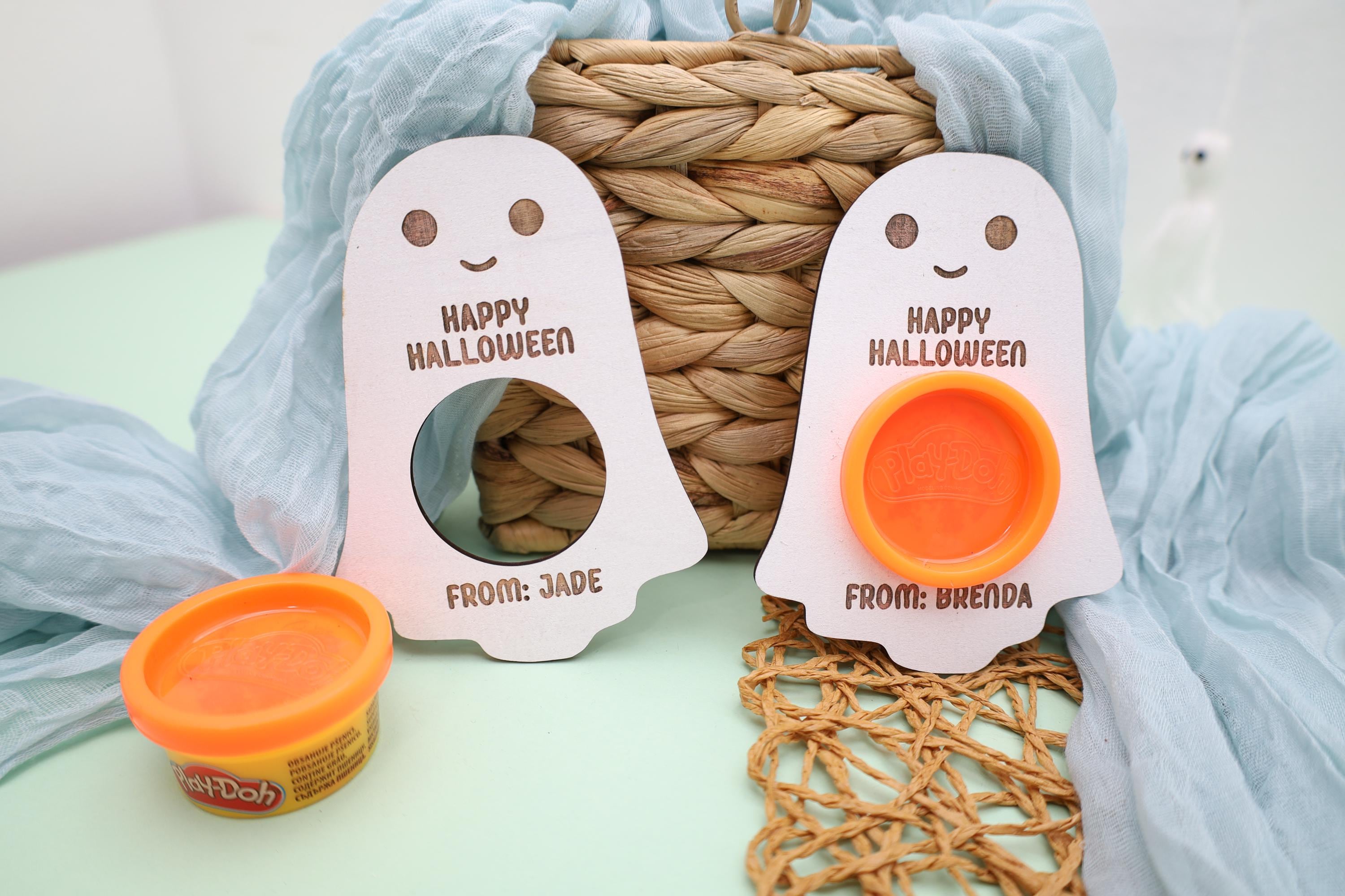 Ghost Playdough Holder, Halloween Classroom Gift Tags, School Class ...