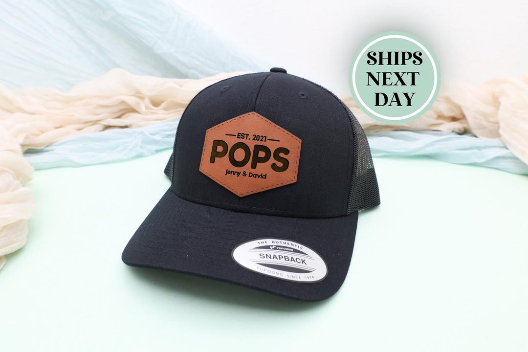 Personalized Pops Hat, New Pops Gift, Pops Birthday Present, Custom ...