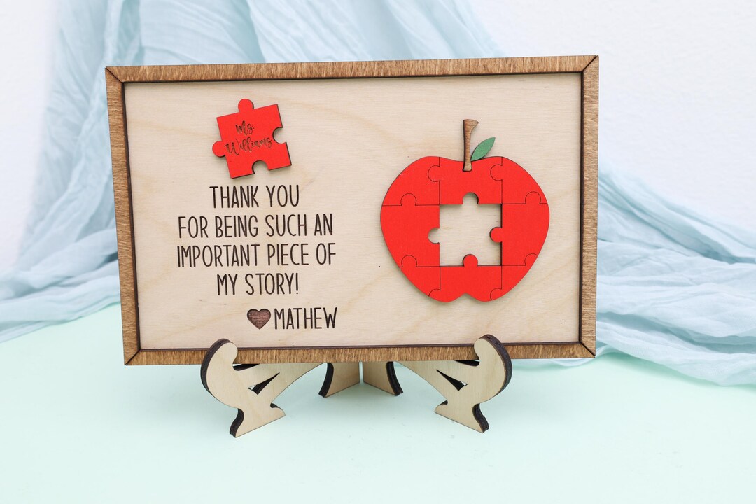 Personalized Teacher Appreciation Gifts, Teacher Gift Sign, Puzzle ...