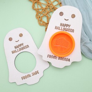 Ghost Playdough Holder, Halloween Classroom Gift Tags, School Class ...