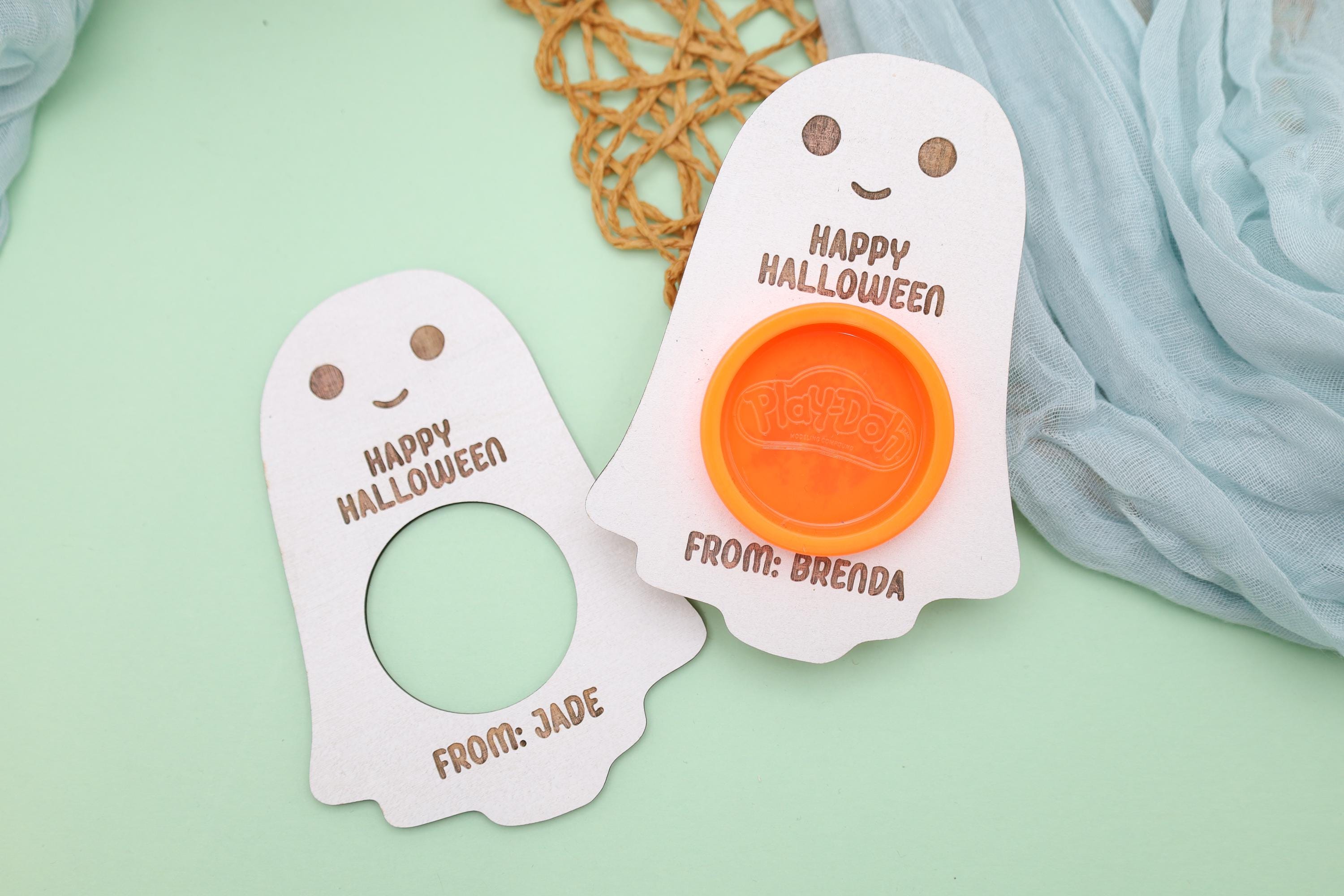 Ghost Playdough Holder, Halloween Classroom Gift Tags, School Class ...