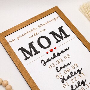 Custom Mom Frame, Call Me Mom Frame, My Greatest Blessings Call Me Mom ...