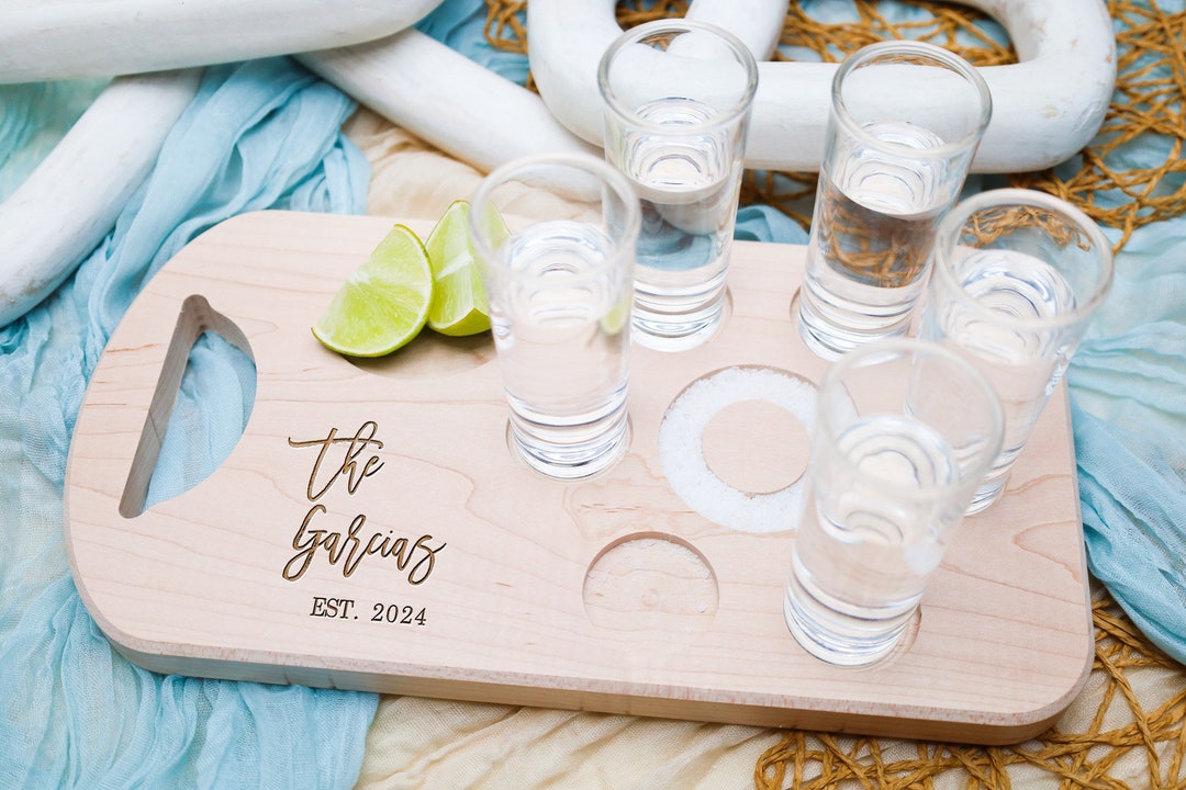Tequila Board,shot Glass Board,tequila Gifts,personalized Gift,drinking ...