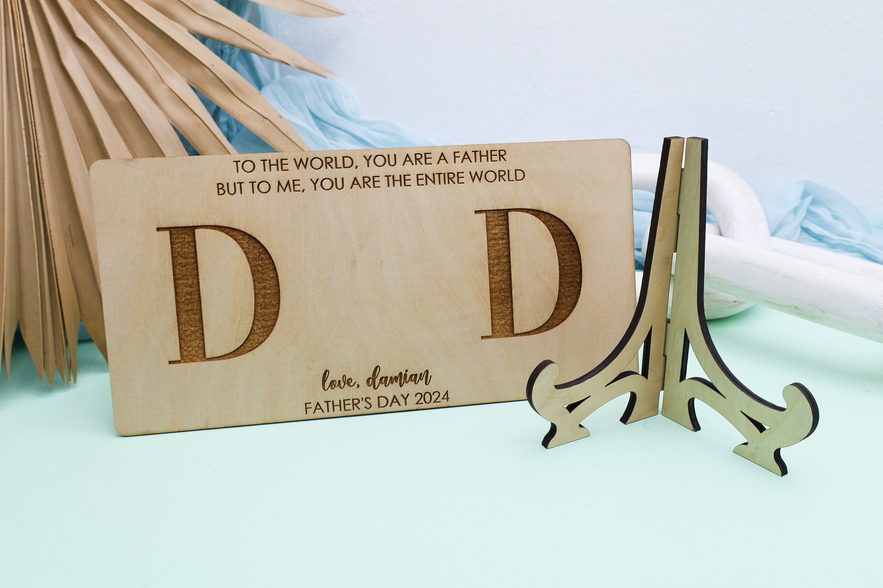 DAD Handprint Sign, Father's Day Gift, DIY Handprint Sign, Gift for Dad ...