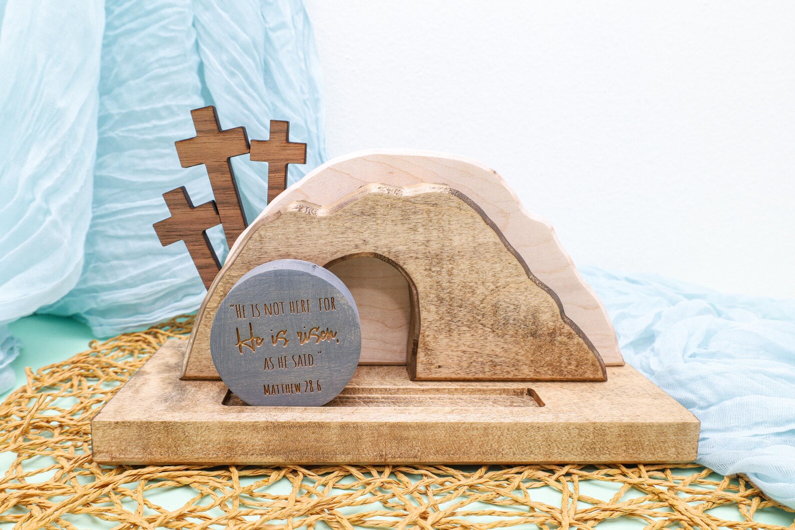 Empty Tomb Easter Resurrection Display, Jesus Tomb Decoration, Empty ...