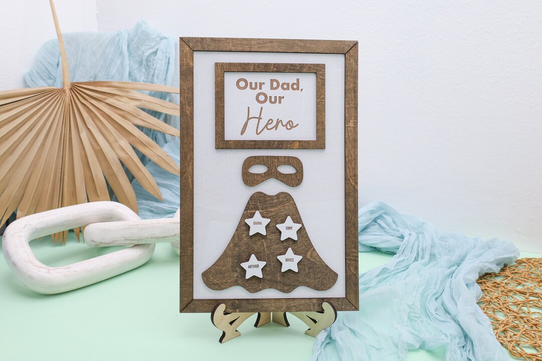 Superhero Dad Gift, Fathers Day Gift , Super Dad, Our Hero, New Dad ...