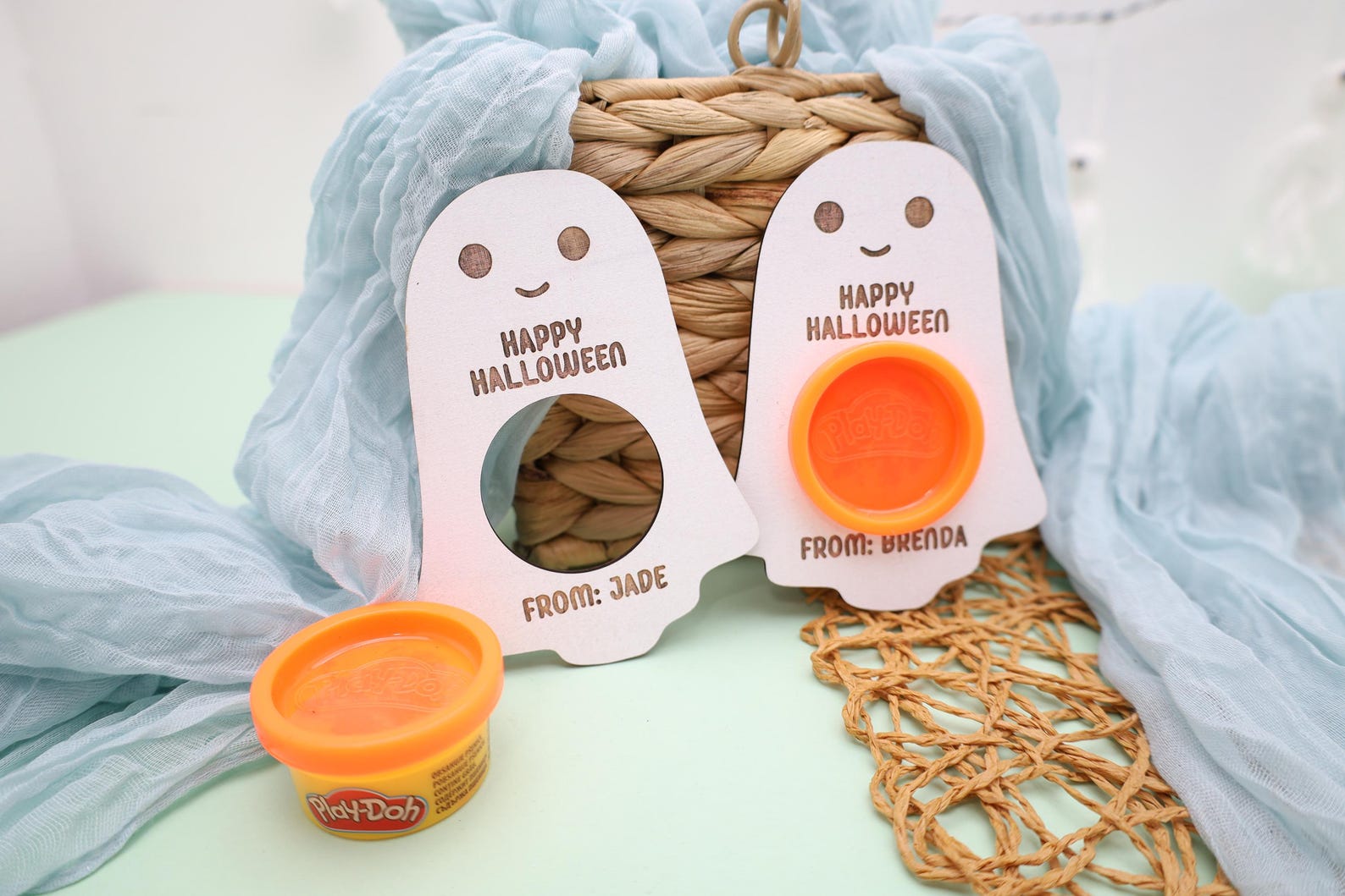 Ghost Playdough Holder, Halloween Classroom Gift Tags, School Class ...