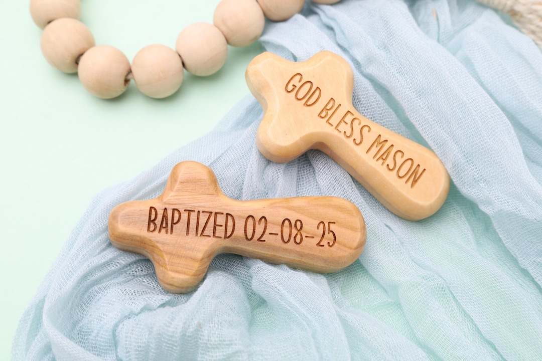 Wooden Cross Pocket, Handheld Prayer Cross, Religious Keepsake Gift ...