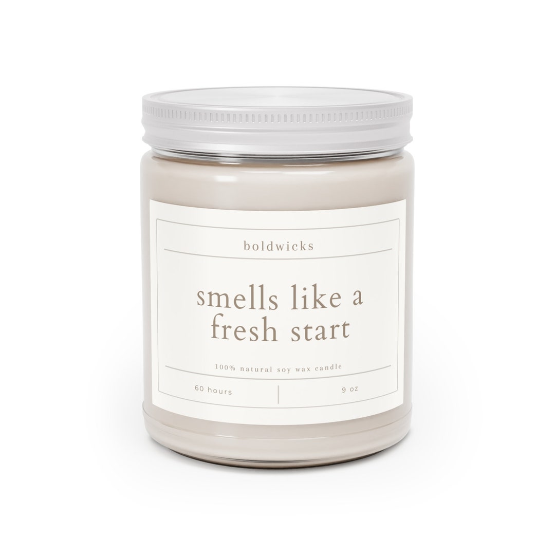 Smells Like a Fresh Start Candle, New Beginnings Gift, Motivational ...
