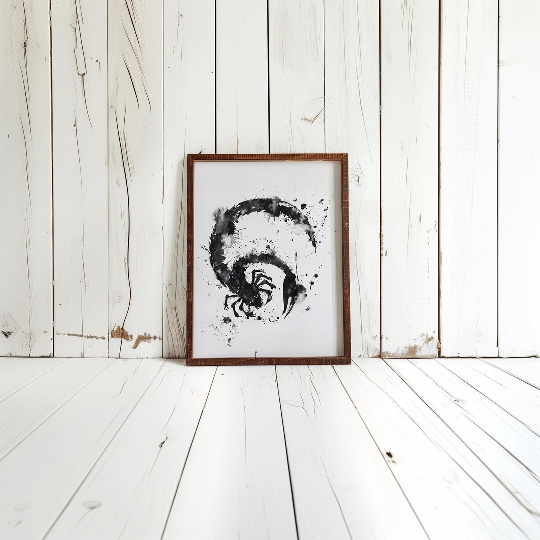 Scorpio Painting for Entryway Wall Art of A Zodiac Decor for Office ...