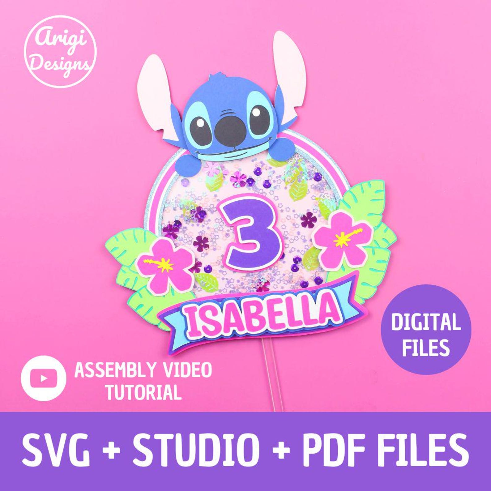 Archivos SVG de adorno para pastel de puntada para Cricut y Silhouette ...