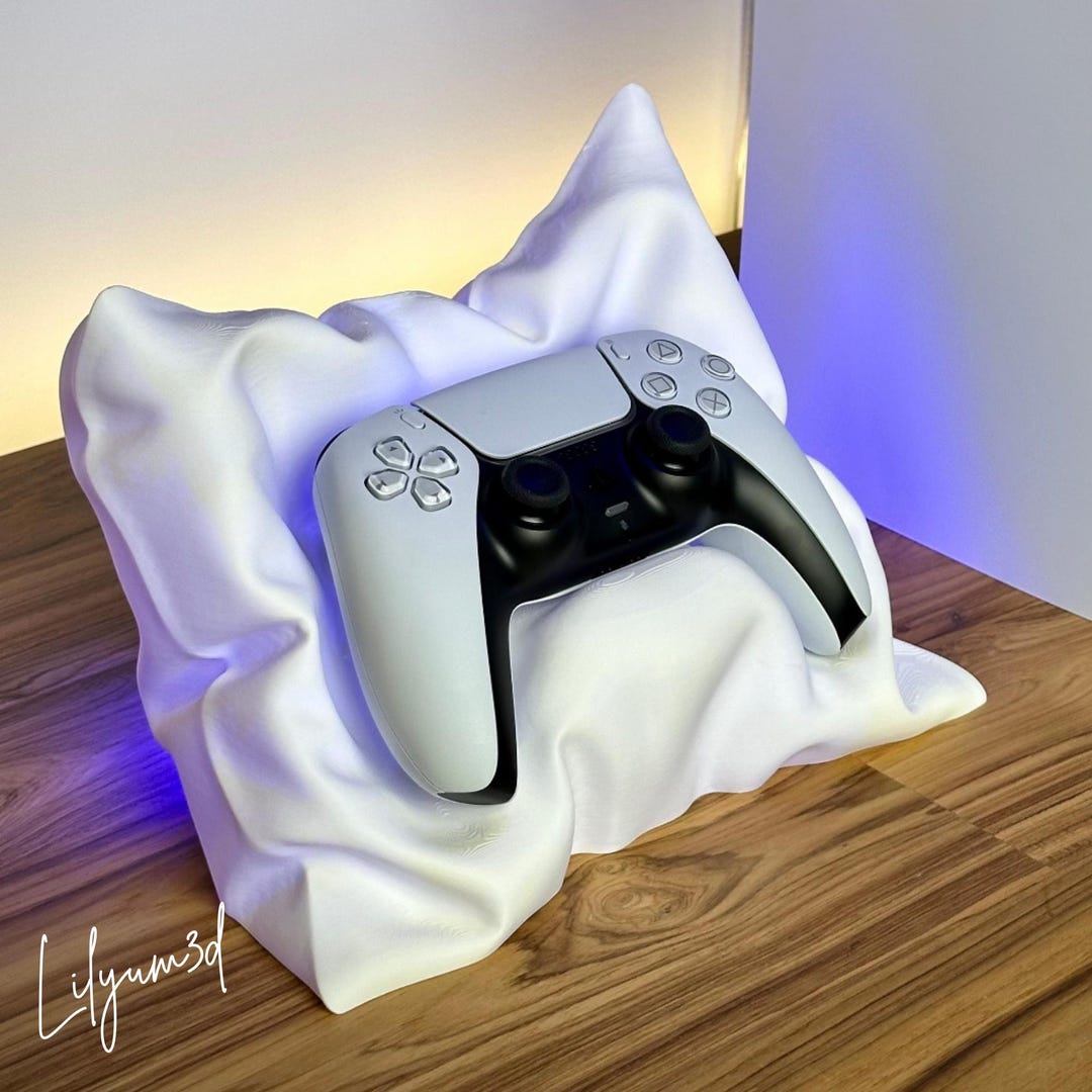 Pillow Themed PS5 Controller Stand STL File for 3D Printing Perfect for ...