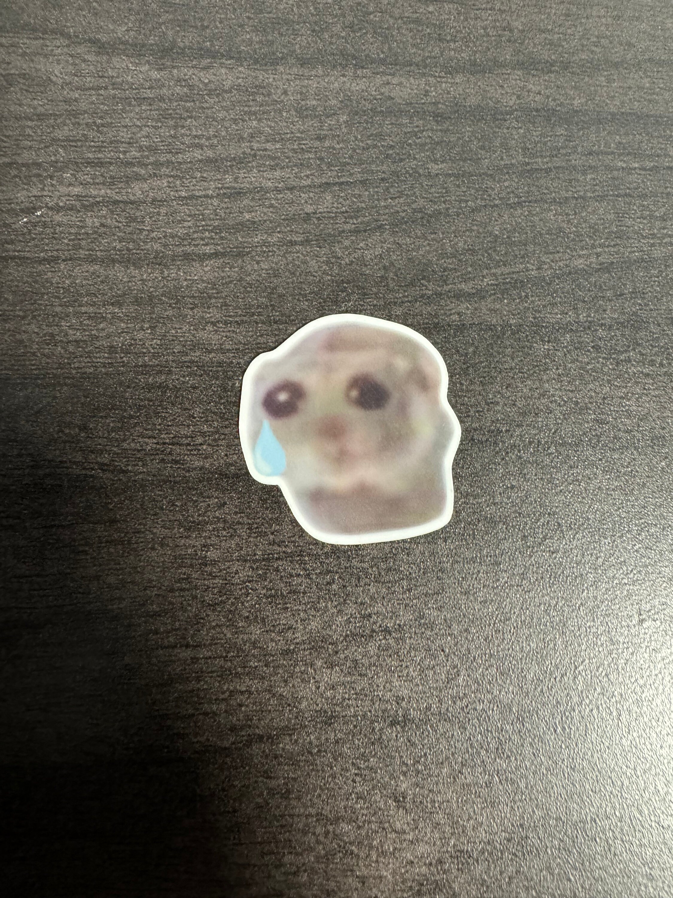 Crying Hamster Vinyl, Sticker, Crying Hamster Meme, Funny Meme, I Am ...