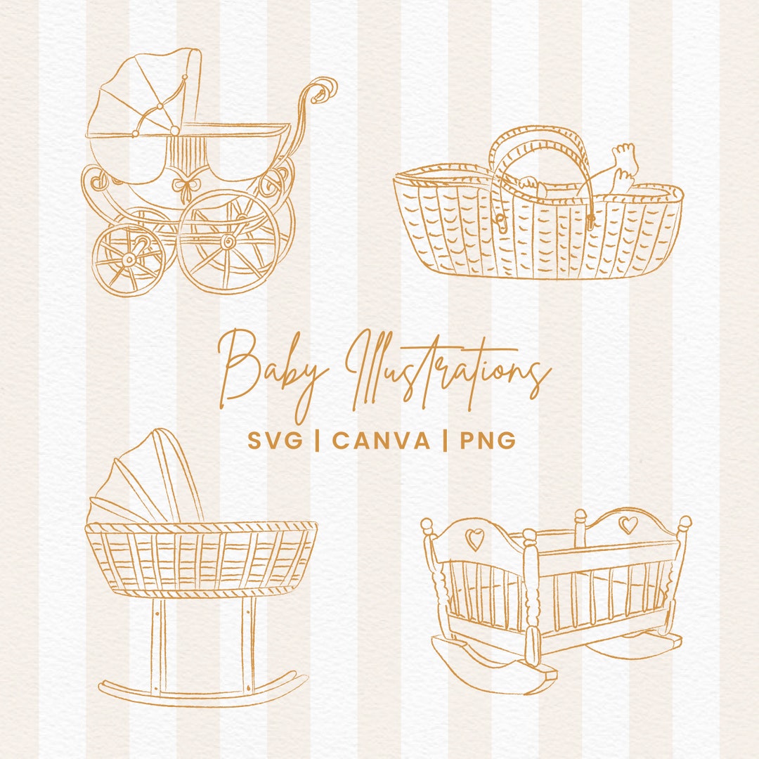Digital Download // Baby SVG Bundle, Baby Line Art, Cutfile for Cricut ...