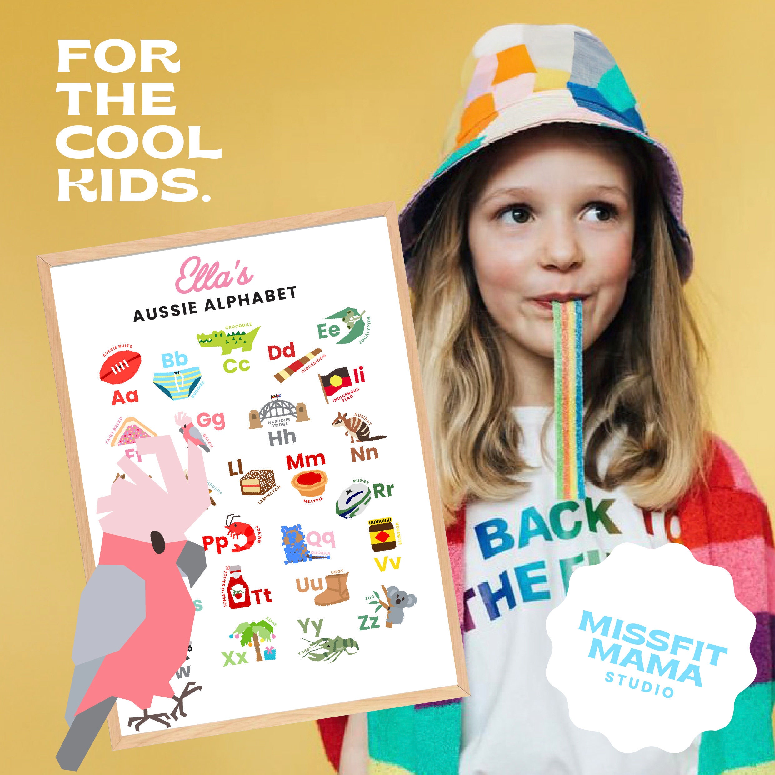 Aussie Alphabet Poster Australian Slang Alphabet Custom Name Education ...