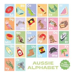 Aussie Alphabet Flashcards Australian Slang Alphabet Education Art ...