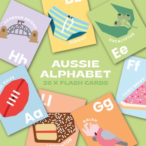 Aussie Alphabet Flashcards Australian Slang Alphabet Education Art ...