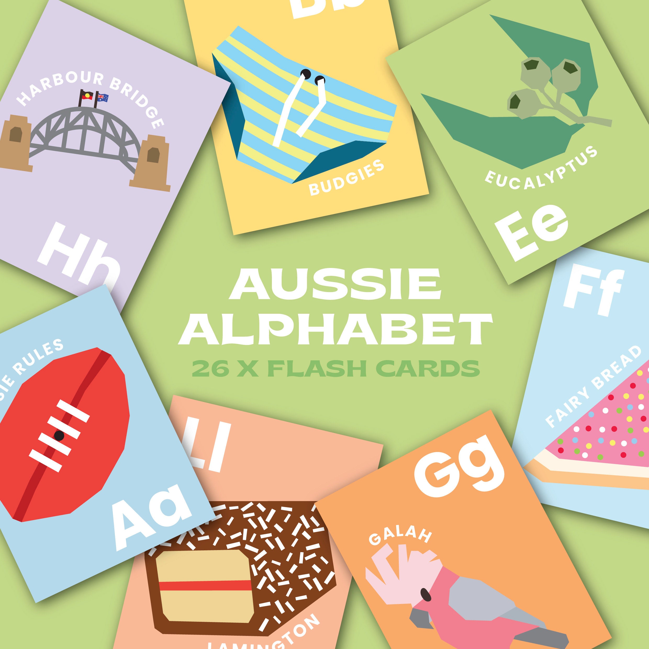 Aussie Alphabet Flashcards Australian Slang Alphabet Education Art ...