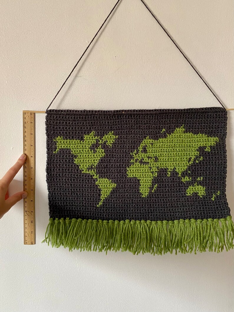World Map Tapestry Crochet PATTERN - Etsy