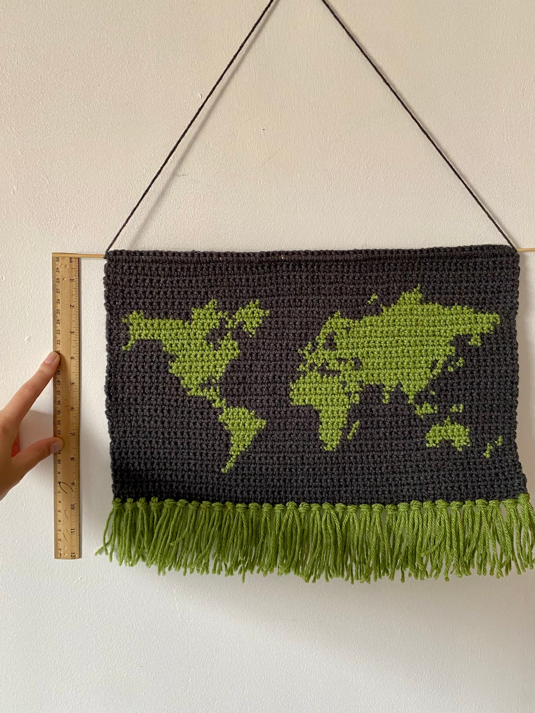World Map Tapestry Crochet PATTERN - Etsy