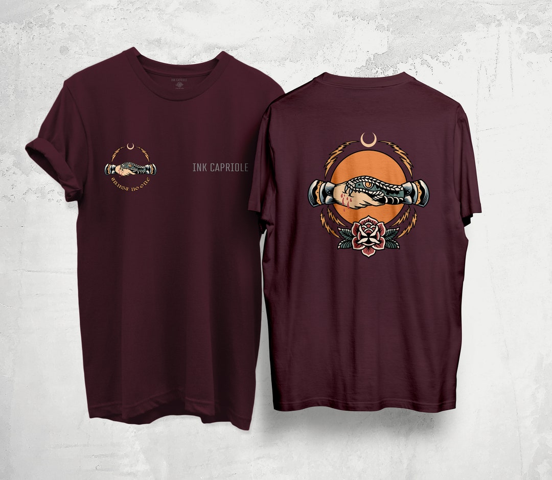 Trust No One T-shirt / Old School Tattoo / Custom Design T-shirt ...