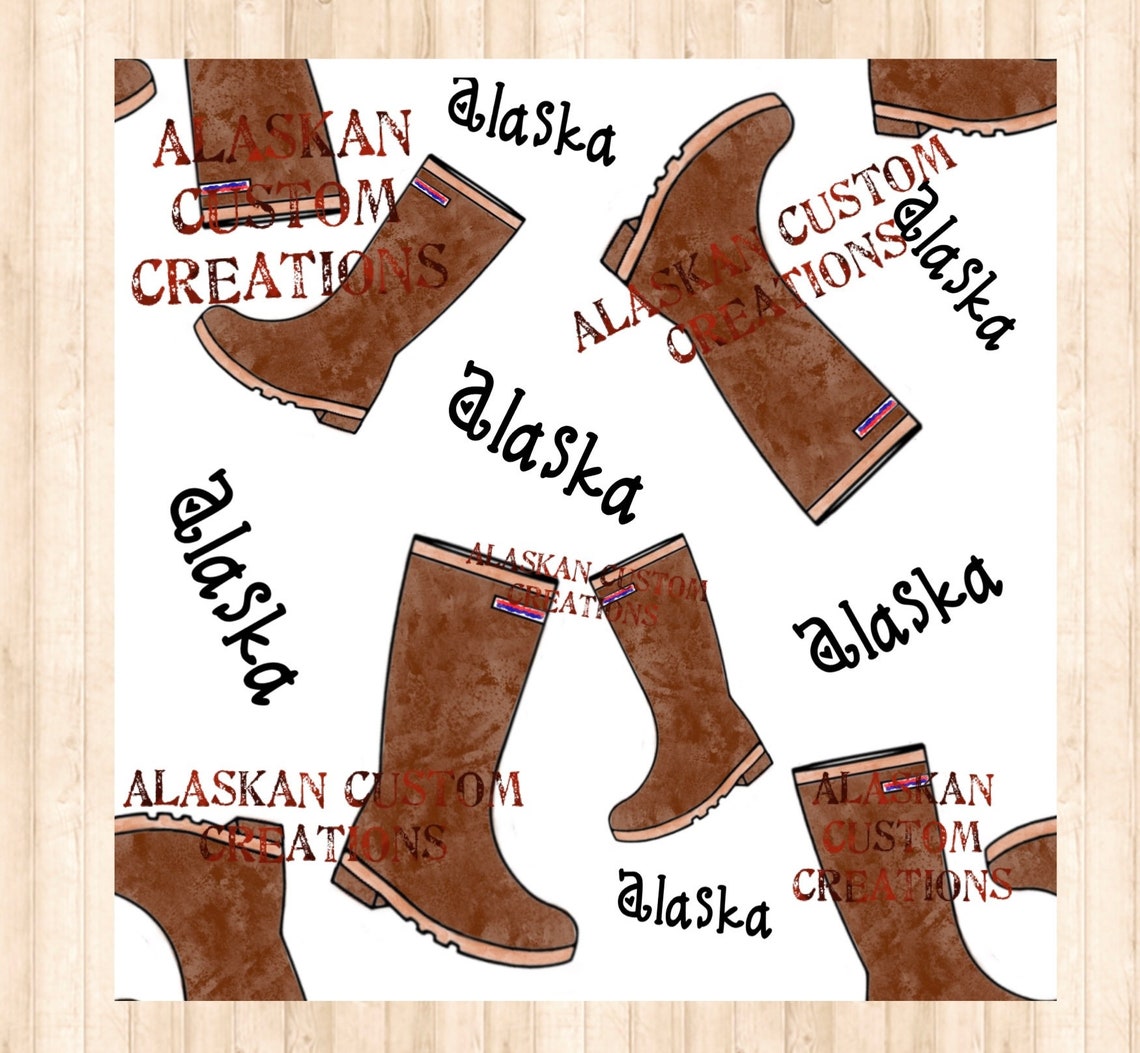Alaskan Boot Seamless Digital Image File - Etsy