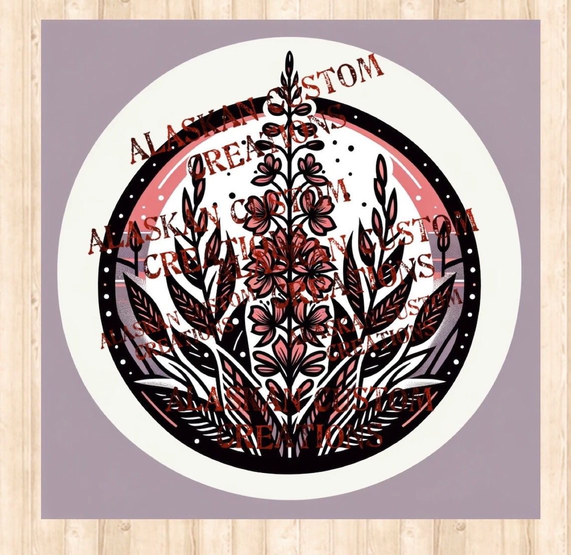 Simple Fireweed Logo Style Digital Image - Etsy