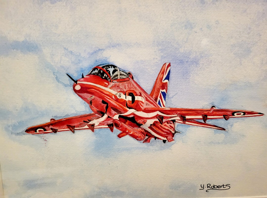 Red Arrows in Flight - Etsy