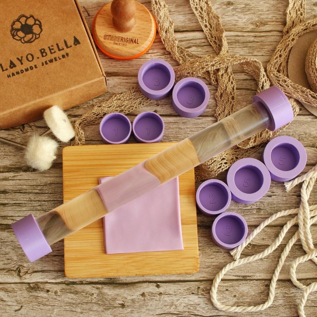 Polymer Clay Rolling Guides: 1-5mm Slab Thickness, Pastel PLA - Etsy