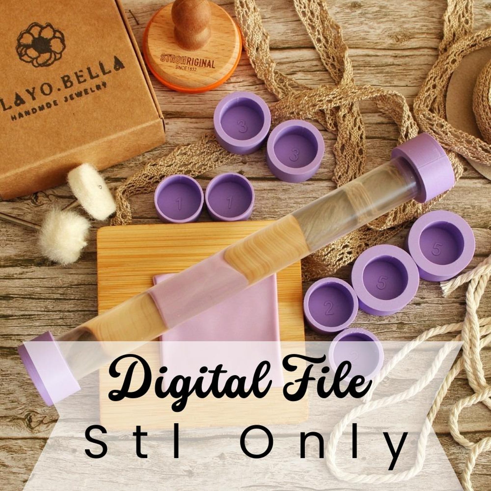 Polymer Clay Thickness Guides STL: Rolling Guides for 2cm Acrylic ...
