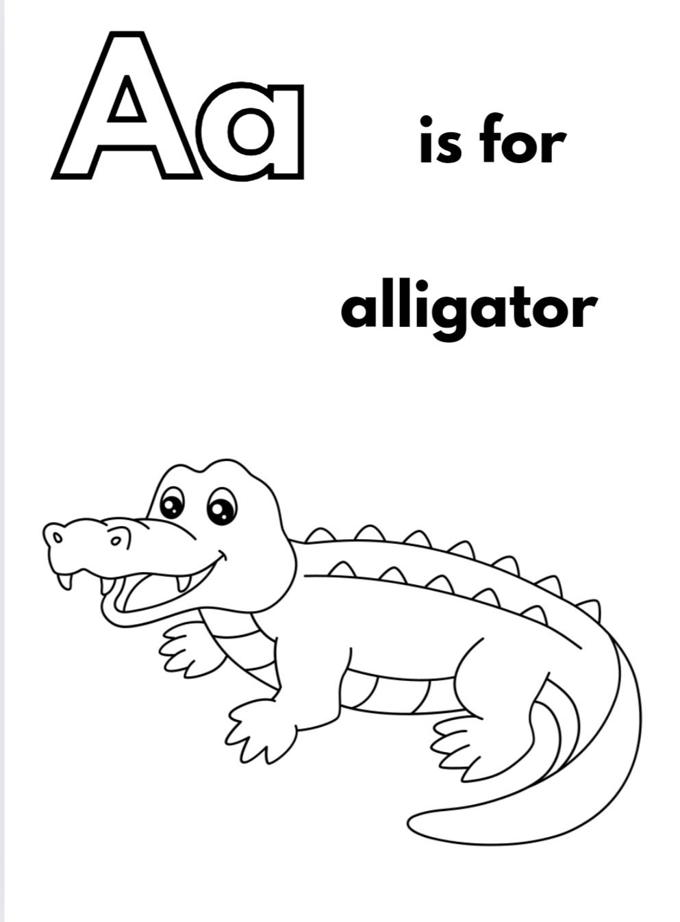 Animals Alphabet Coloring Book - Etsy