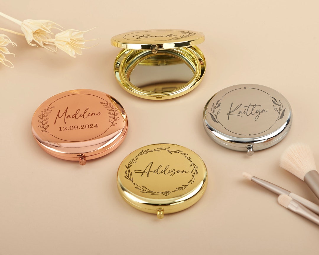 Engraved Compact Mirror,custom Pocket Mirror,birthday Gifts for Her ...