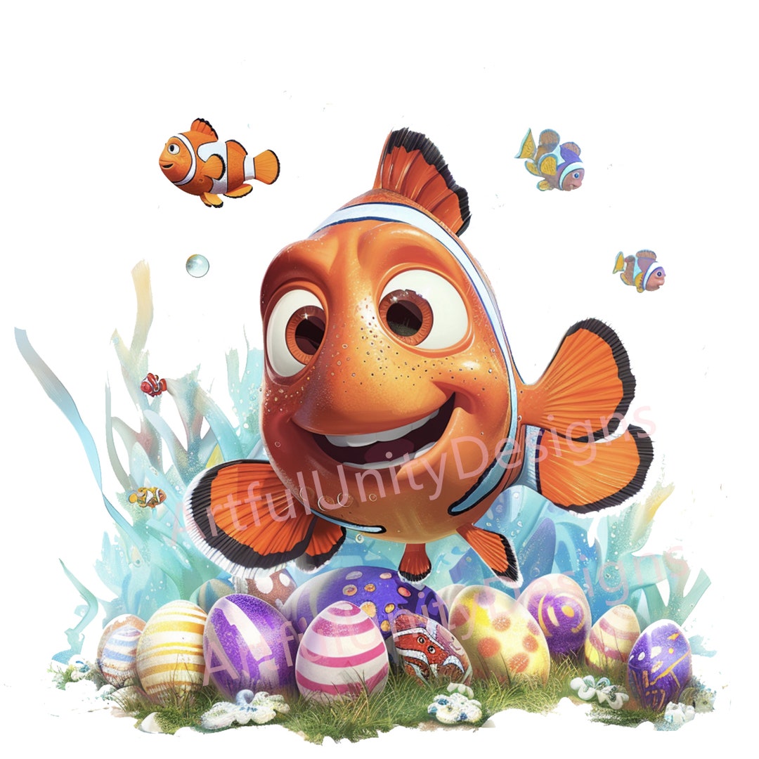 Finding Nemo Png, Happy Nemo Clipart, Cartoon Fish Easter Design, Sea ...
