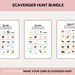 Nature Scavenger Hunt Bundle, Outdoor Activity, Outdoor Nature ...