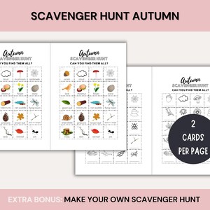 Printable Autumn Scavenger Hunt for Kids | Fall Activity for Families ...