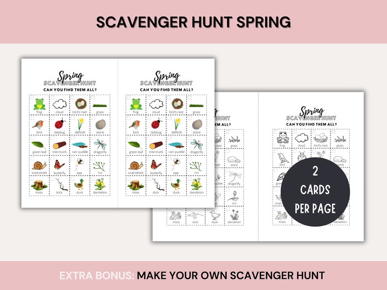 Nature Scavenger Hunt Printable, Outdoor Treasure Hunt, Scavenger Hunt ...