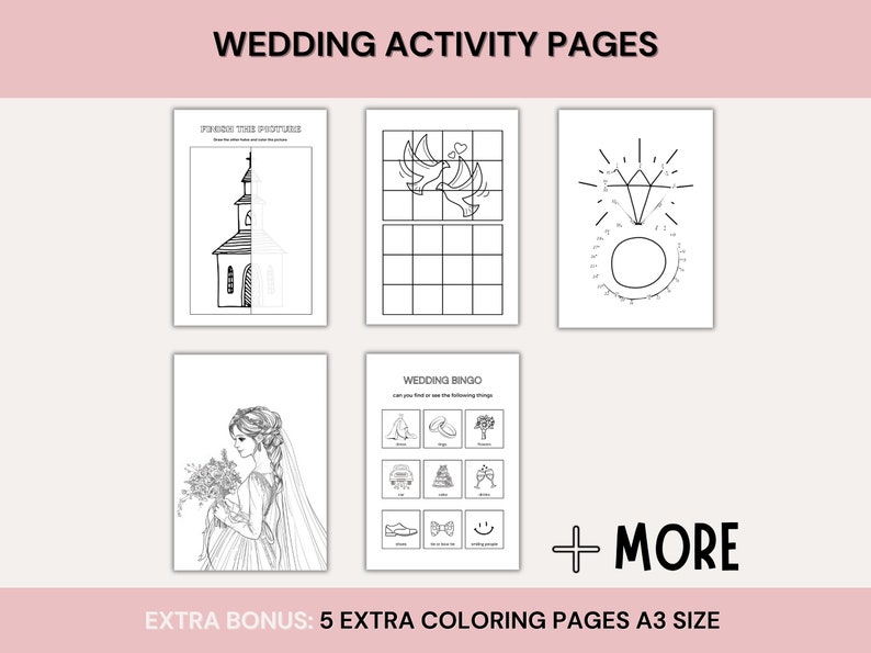 Kids Wedding Activity Pages, Fun Coloring, Mazes, Word Search ...