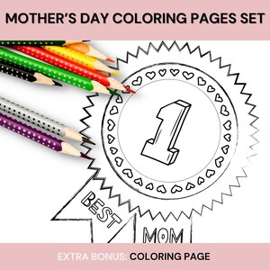 Mother's Day Coloring Pages for Kids | Printable Gift for Mom ...