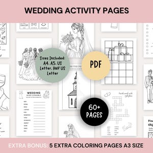 Kids Wedding Activity Pages, Fun Coloring, Mazes, Word Search ...