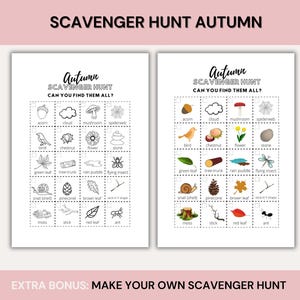 Printable Autumn Scavenger Hunt for Kids | Fall Activity for Families ...