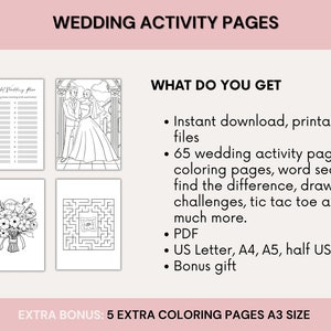 Kids Wedding Activity Pages, Fun Coloring, Mazes, Word Search ...