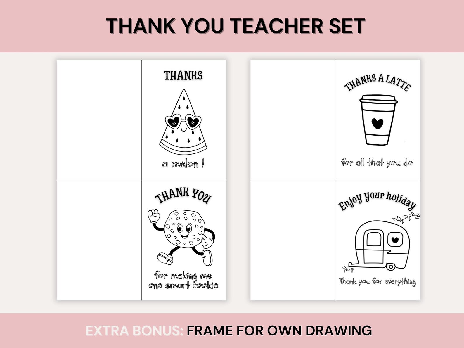 Teacher Appreciation Printable Kit | End of School Year Gift for Kids ...