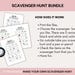 Nature Scavenger Hunt Bundle, Outdoor Activity, Outdoor Nature ...